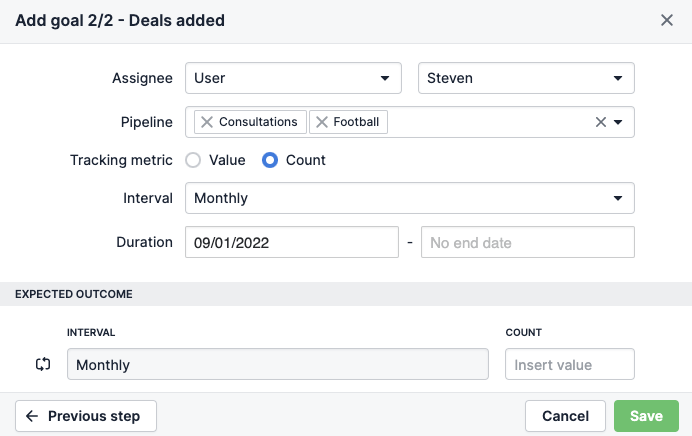 Insights: goals - Knowledge Base | Pipedrive